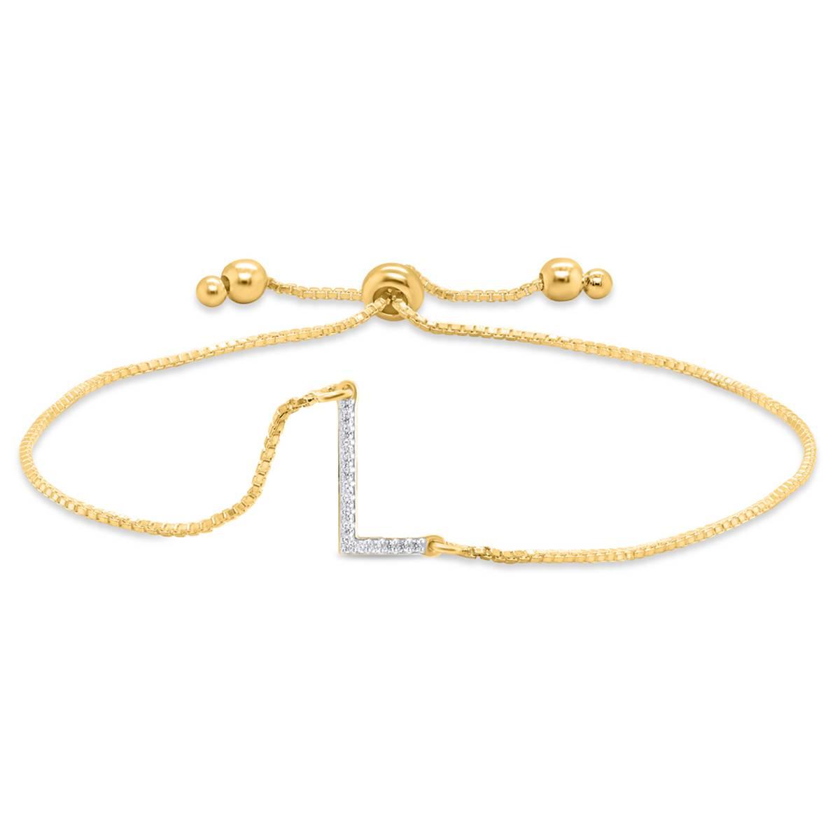 Click here for Nova Star(R) Gold-Plated 1/10ctw. Lab-Grown Diamon... prices