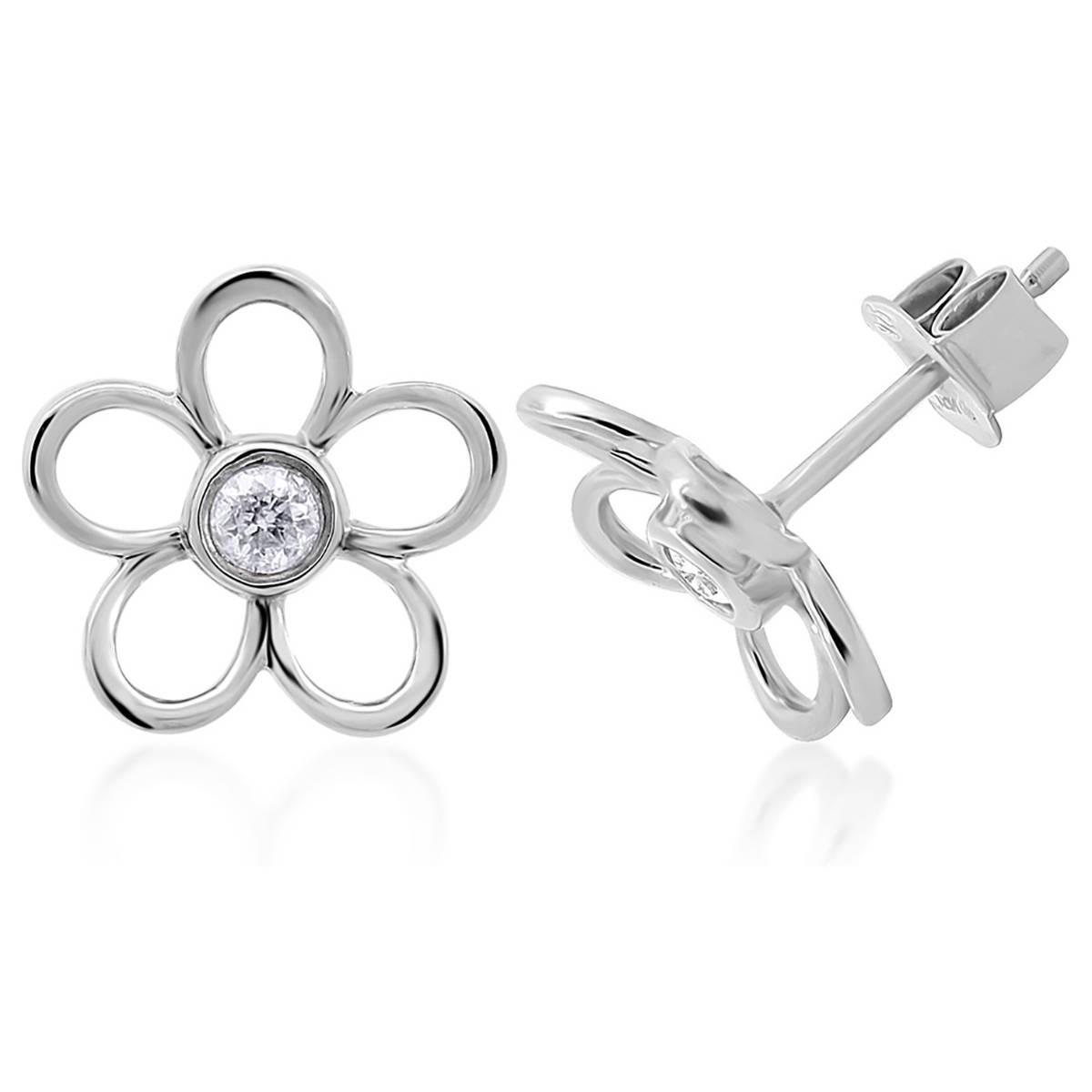 Click here for Diamond Classics(tm) Sterling Silver 1/5ctw. Diamo... prices