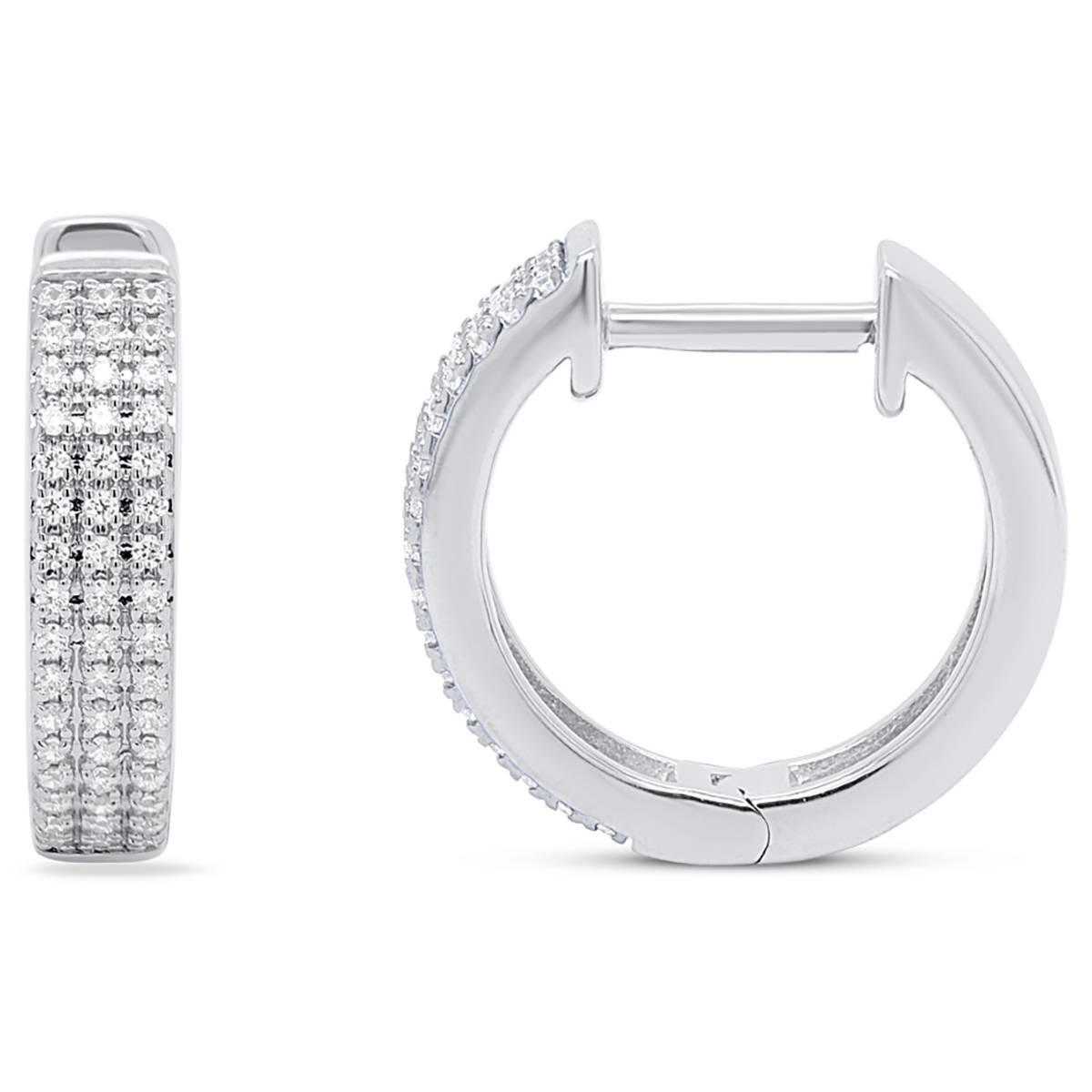 Click here for Diamond Classics(tm) Sterling 1/4ctw. Diamond 3-Ro... prices