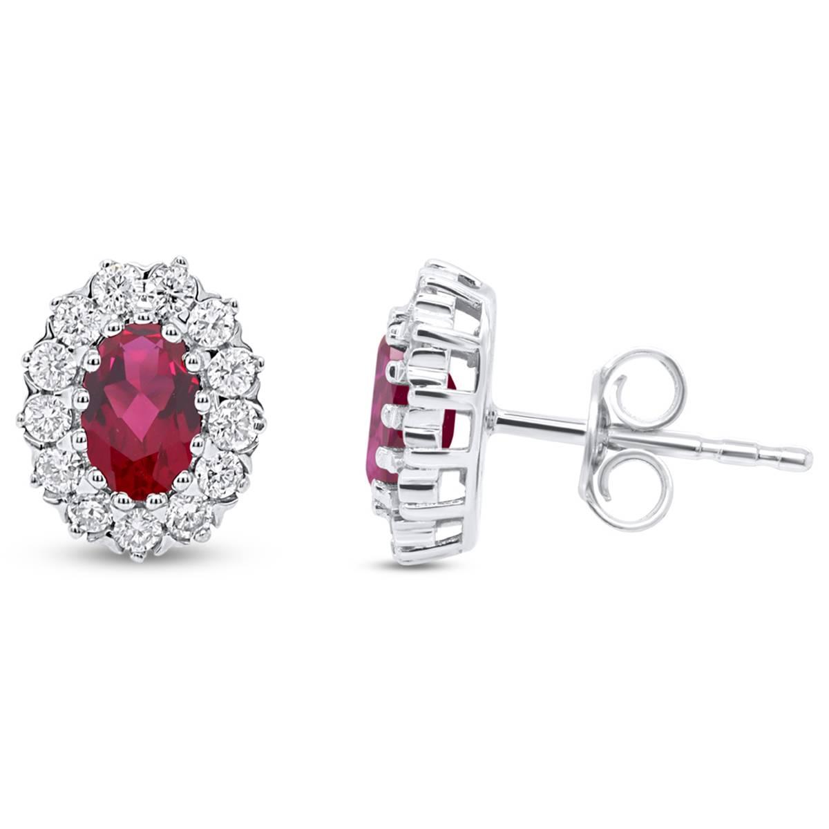 Click here for Nova Star(R) Lab-Grown Ruby & 1/2ctw. Lab-Grown Di... prices