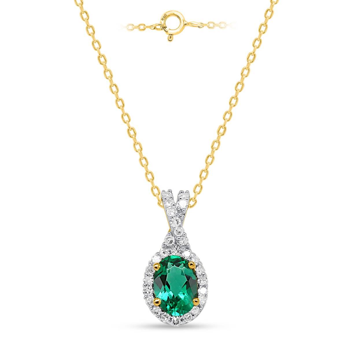 Click here for Gemstone Classics(tm) Created Emerald Lab Grown Di... prices