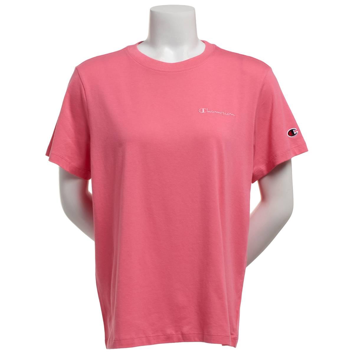 Click here for Womens Champion(R) Tonal Small Script Classic Tee prices