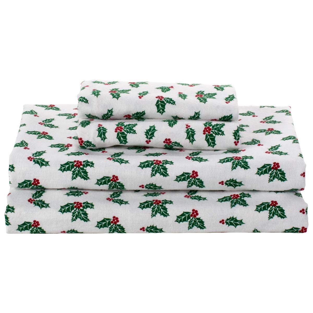 Click here for Martha Stewart Holly Flannel Sheets Set prices
