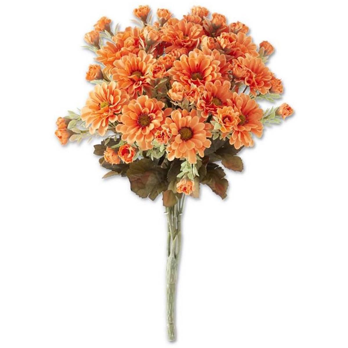 Click here for K&K Interiors 15in. Orange Mum Bush prices