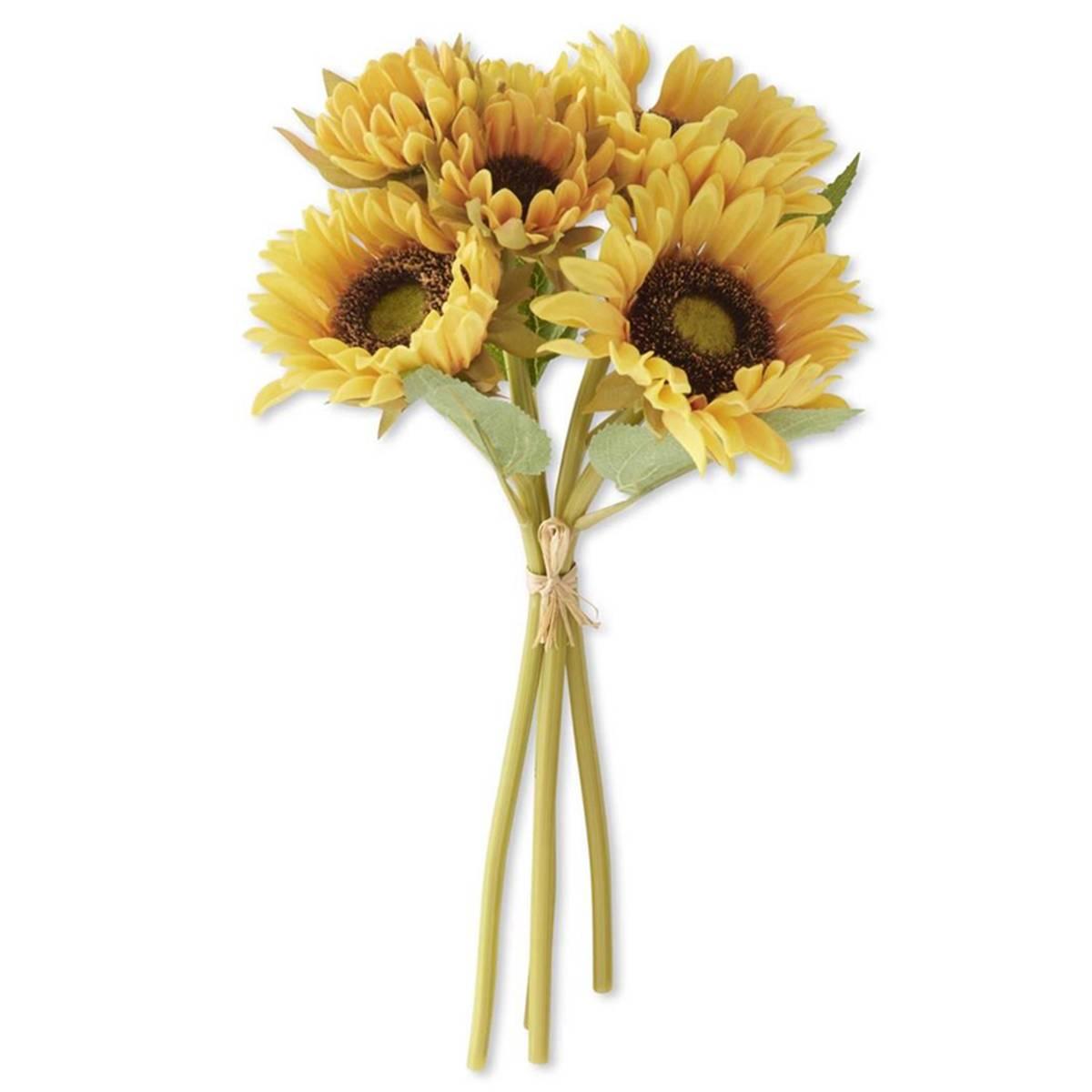 Click here for K&K Interiors 13in. Yellow Real Touch Sunflower Bu... prices