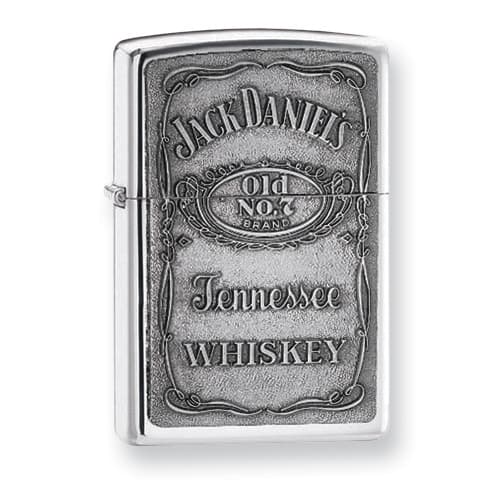 Click here for Zippo Jack Daniels Pewter Emblem Chrome Lighter prices