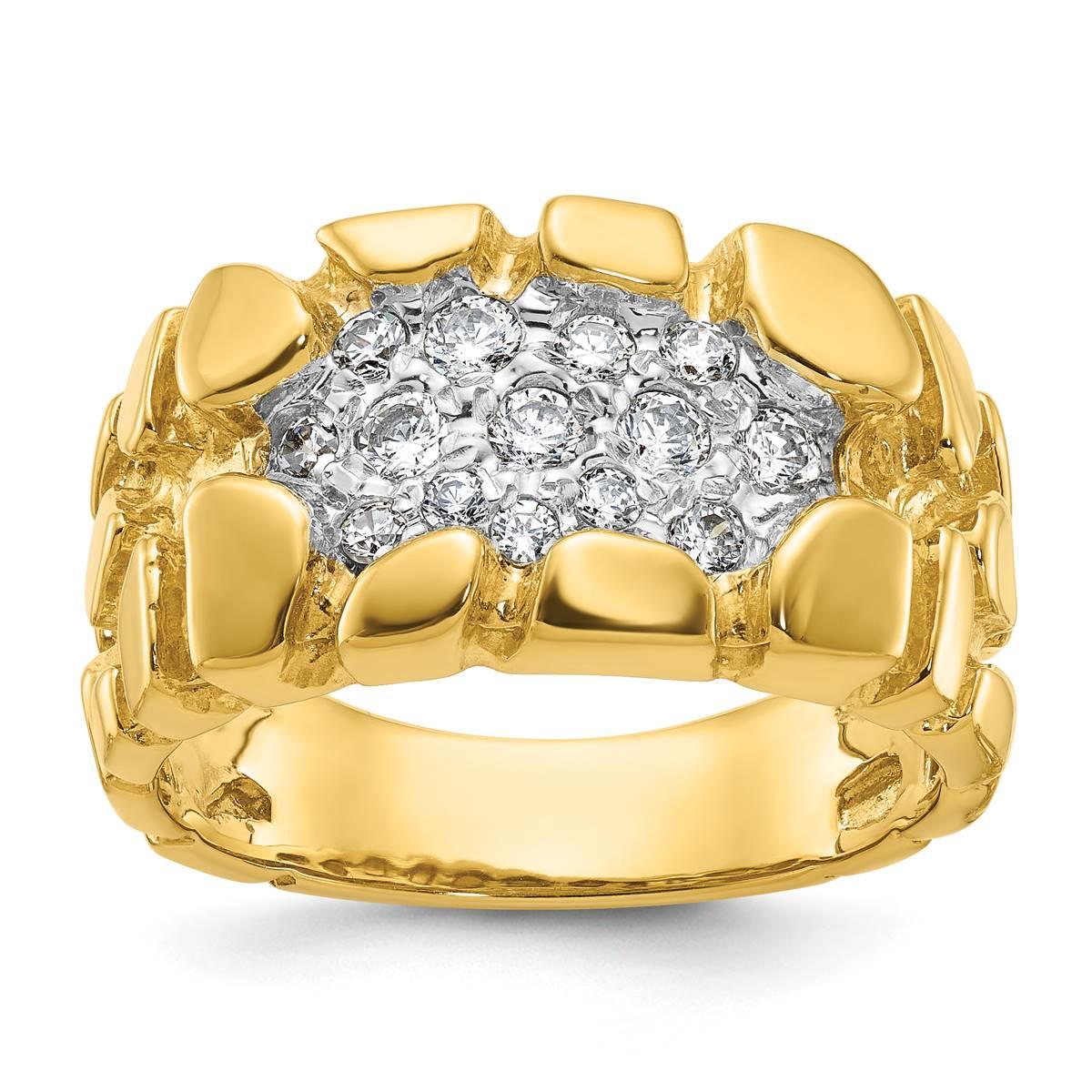 Click here for Mens Gentlemens Classics(tm) 14kt. Gold 1/2ctw Dia... prices