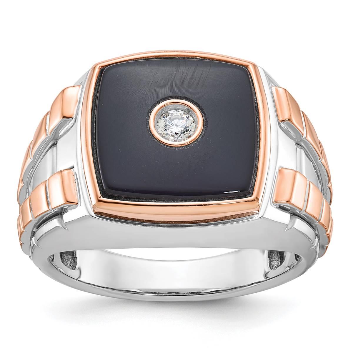 Click here for Mens Gentlemens Classics(tm) 14kt. Two Tone Onyx &... prices