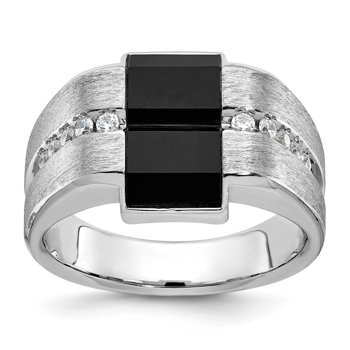 Click here for Mens Gentlemens Classics(tm) 14kt. White Gold Onyx... prices
