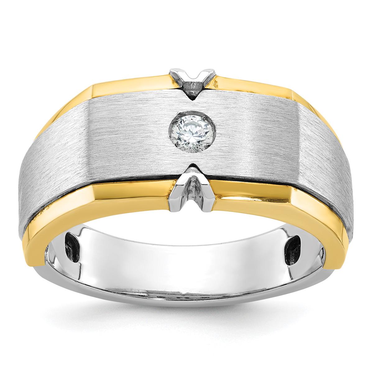Click here for Mens Gentlemens Classics(tm) 14kt. Two Tone Satin... prices