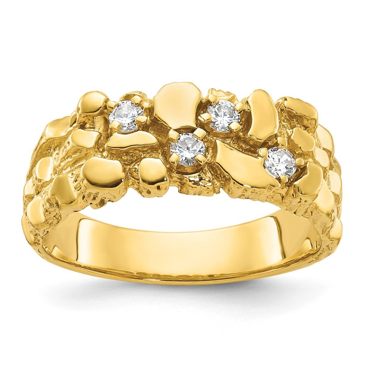 Click here for Mens Gentlemens Classics(tm) 14kt. Gold 1/4ct. Dia... prices