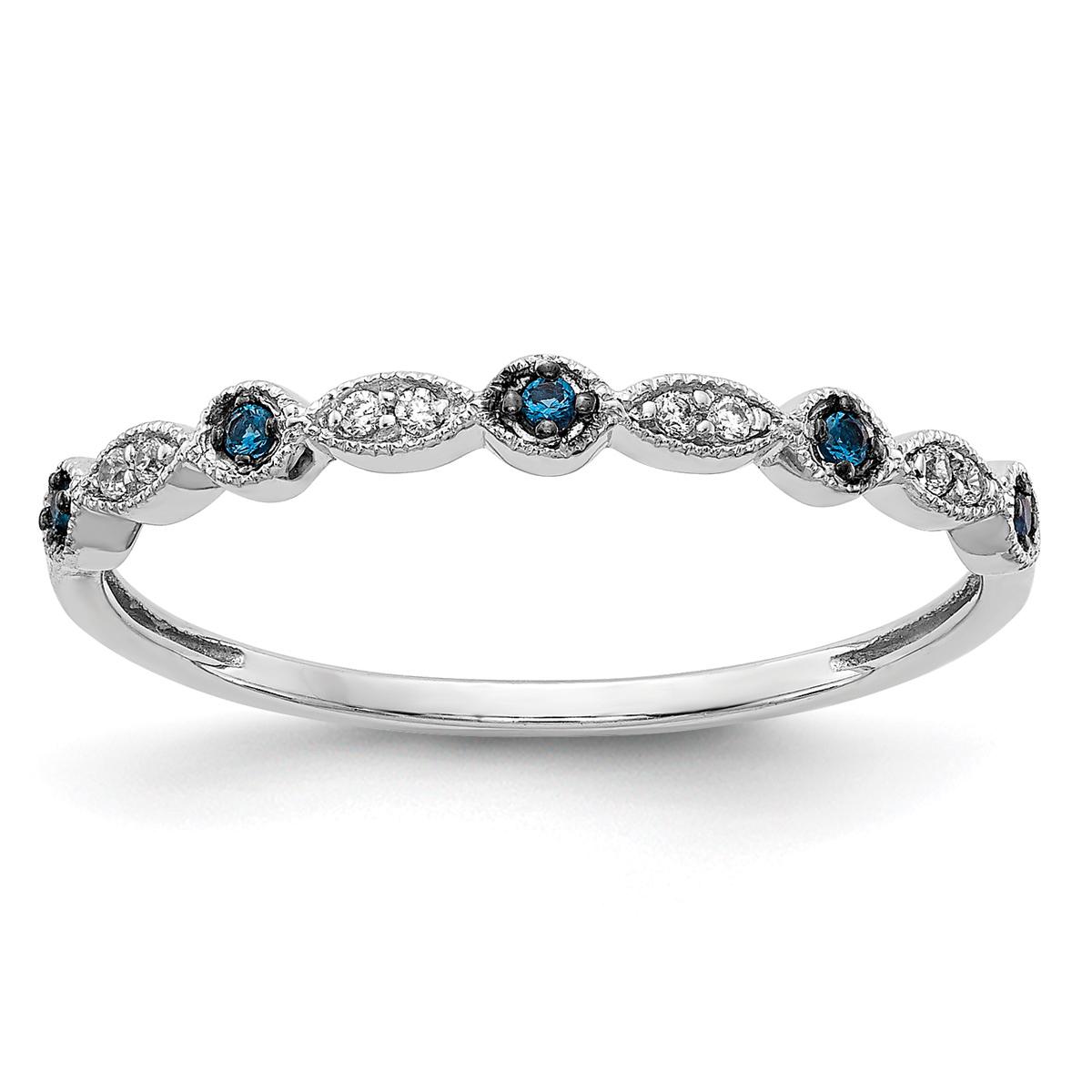 Click here for Endless Affection(tm) 14kt. White Gold Blue & Whit... prices