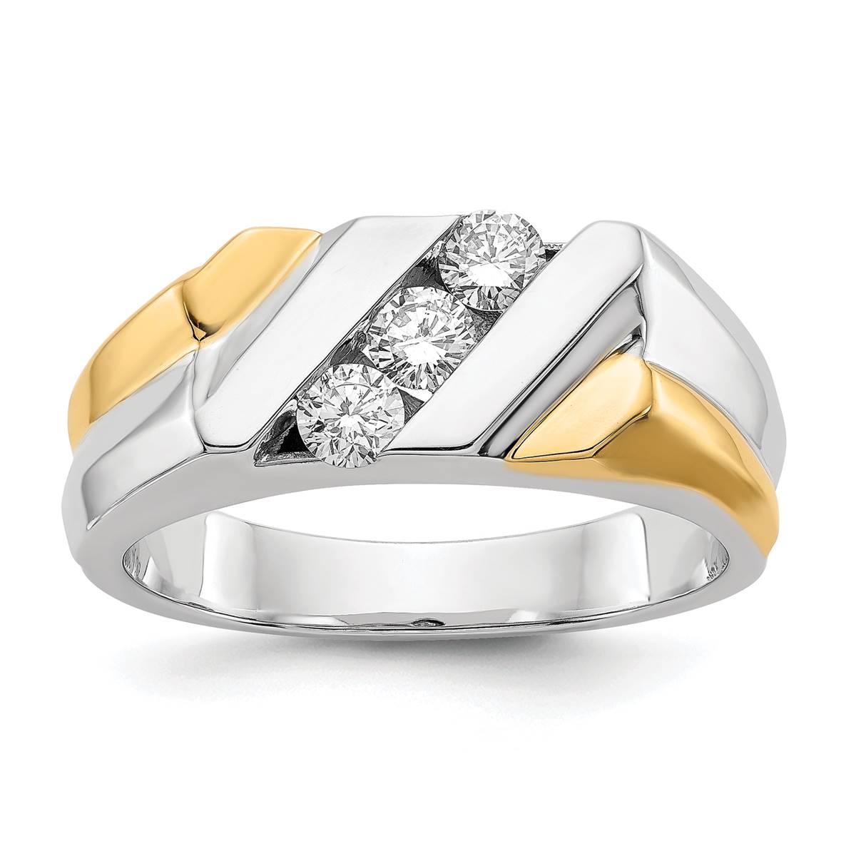 Click here for Mens Gentlemens Classics(tm) 14kt. Two Tone 1/2ctw... prices