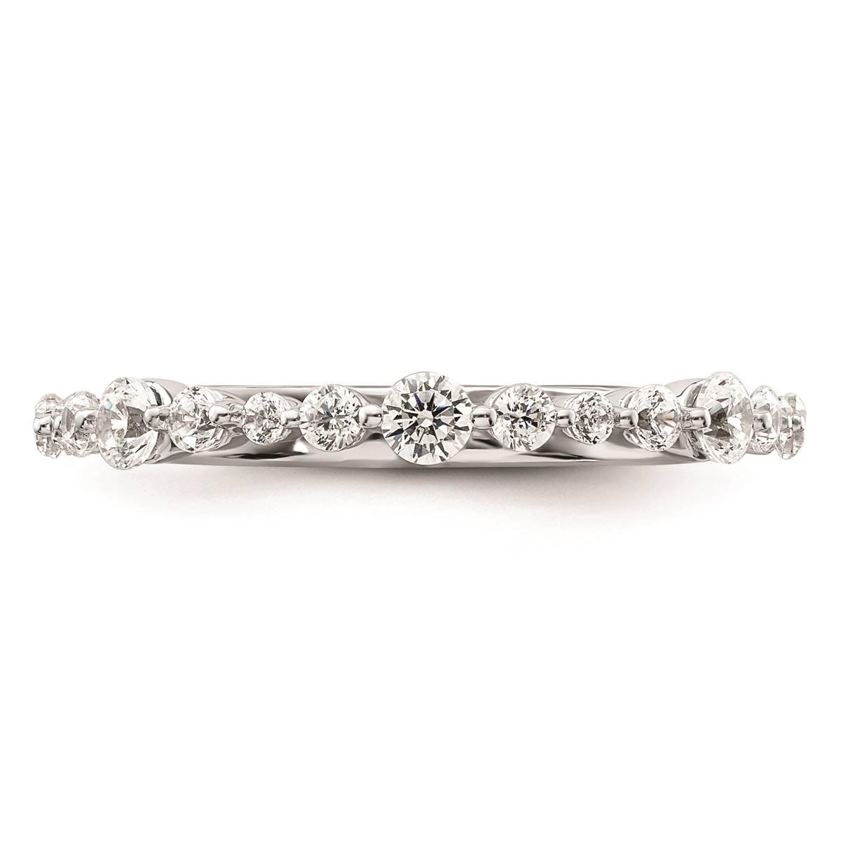 Click here for Pure Fire 14kt. White Gold Lab Grown Diamond Weddi... prices
