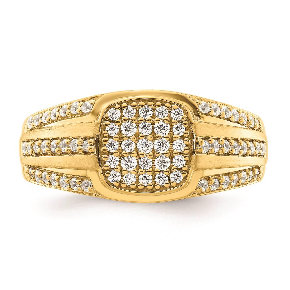 Click here for Mens Pure Fire 14kt. Yellow Gold Lab Grown Diamond... prices