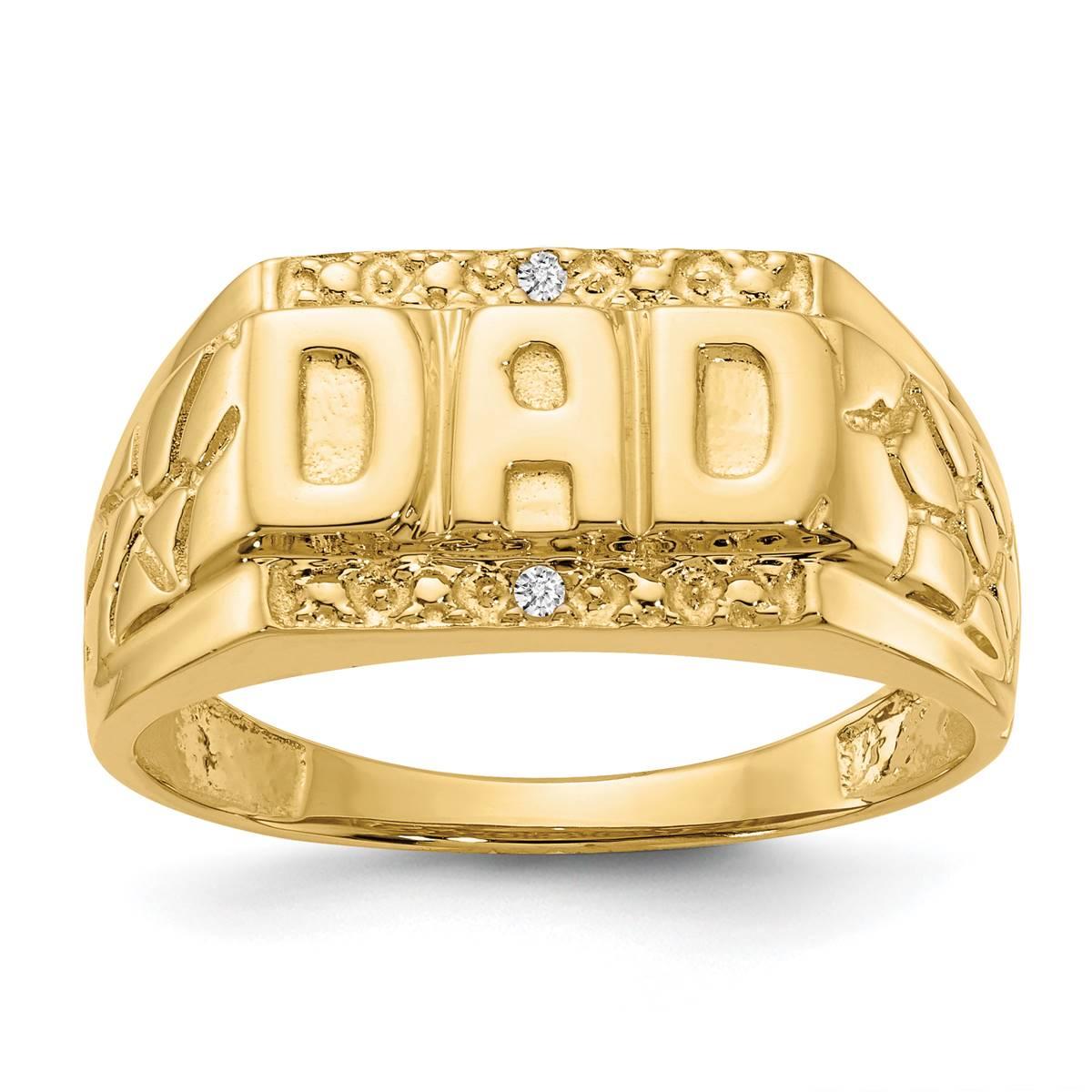 Click here for Mens Gentlemens Classics(tm) 14kt. Gold Diamond Ac... prices