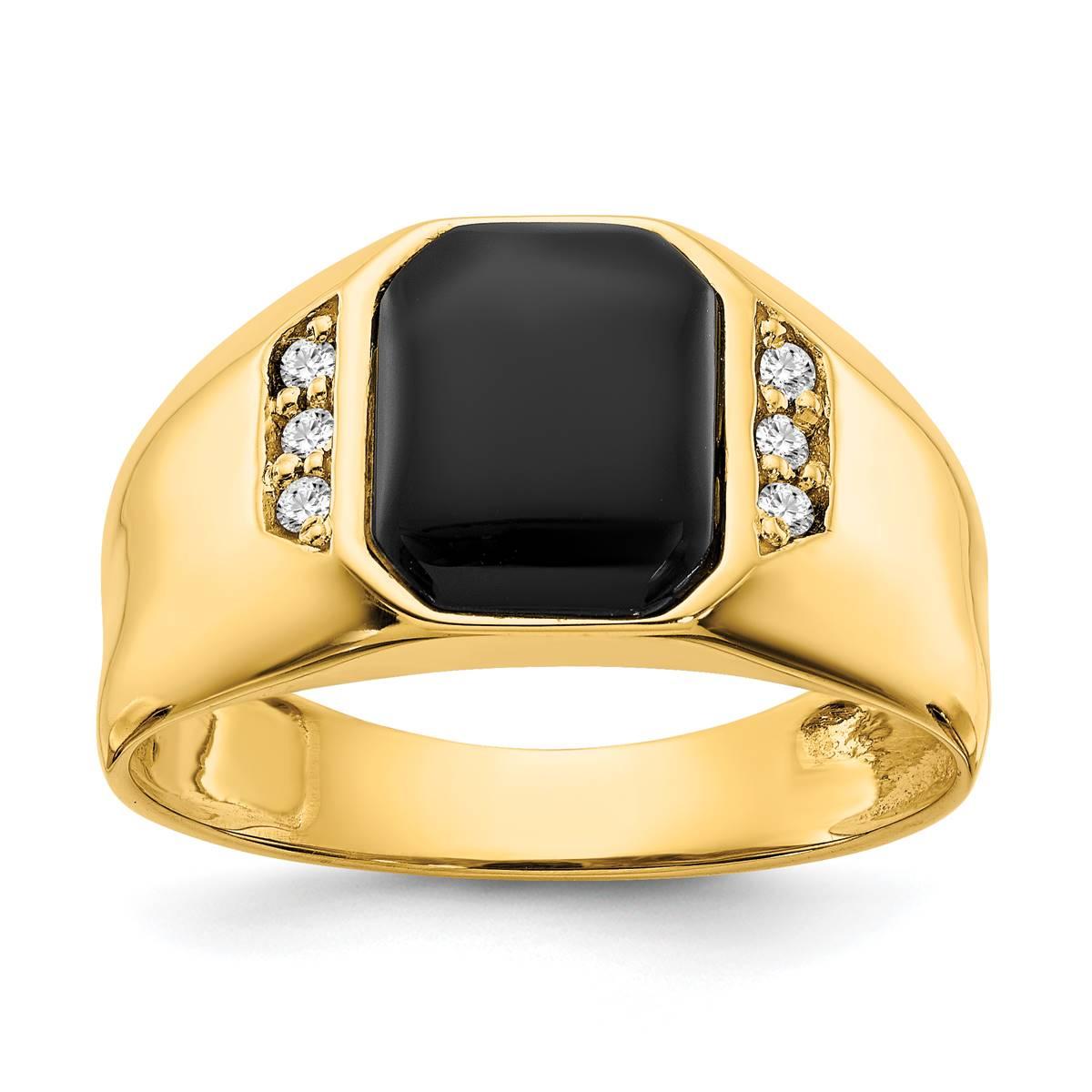 Click here for Mens Gentlemens Classics(tm) 14kt. Gold Onyx 1/15c... prices