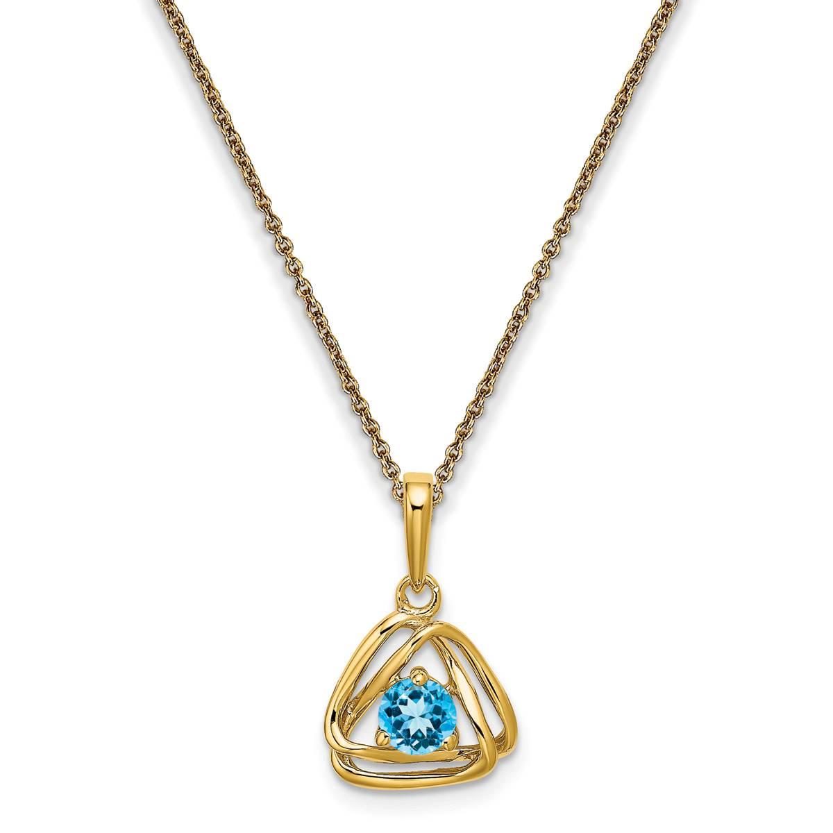 Click here for Gemstone Classics(tm) 14kt. Yellow Gold Aquamarine... prices