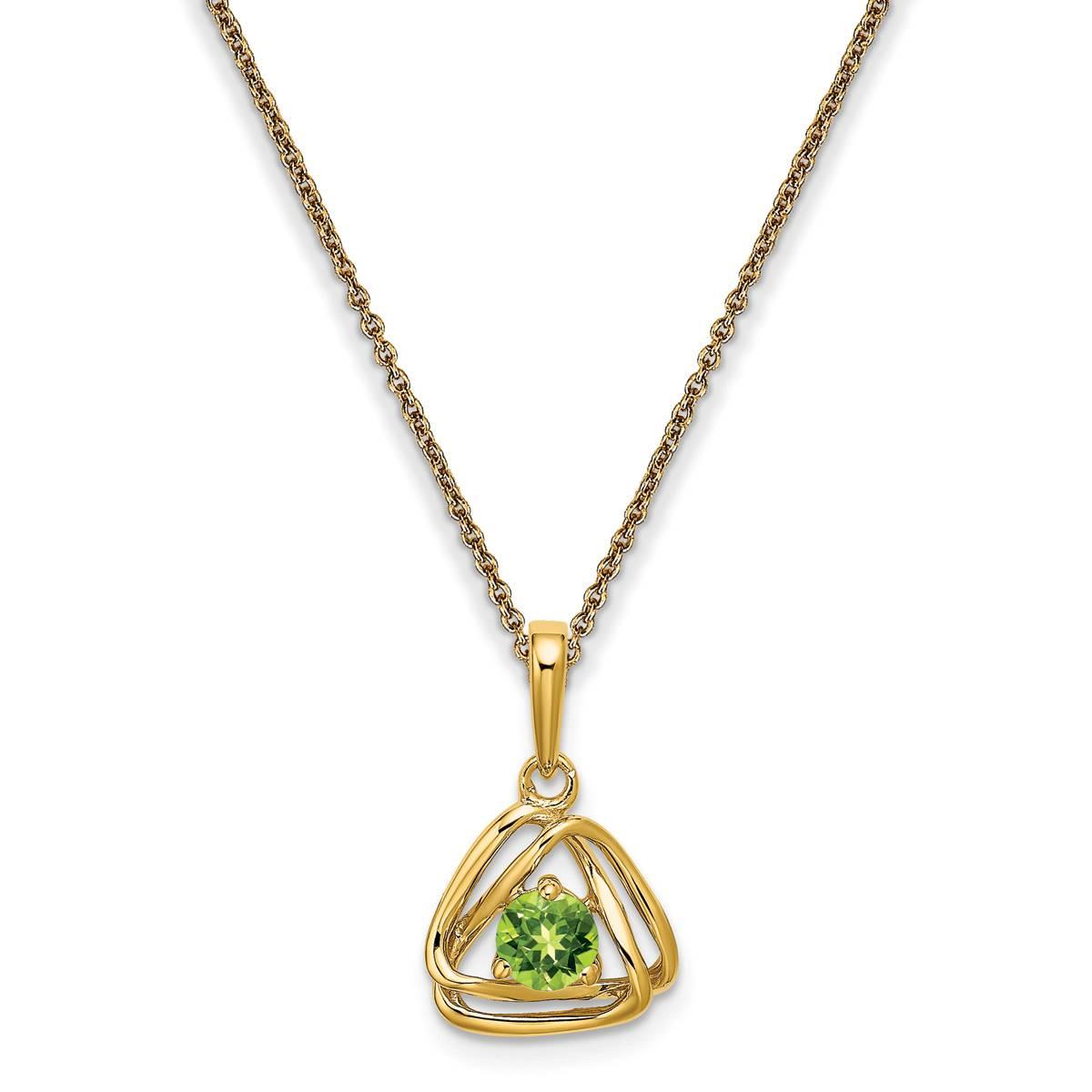 Click here for Gemstone Classics(tm) 14kt. Yellow Gold Peridot Pe... prices