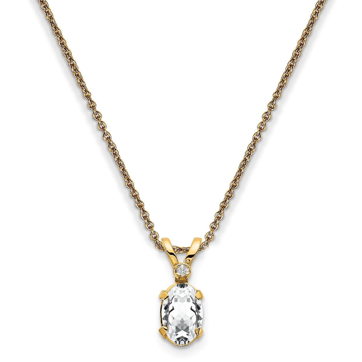 Click here for Gemstone Classics(tm) 14kt. Yellow Gold April Birt... prices
