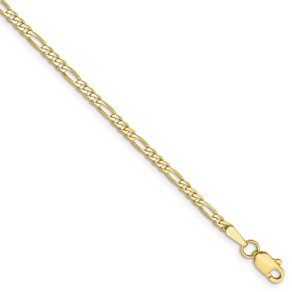 Click here for Gold Classics(tm) 10kt. 2.2mm 8in. Figaro Link Cha... prices