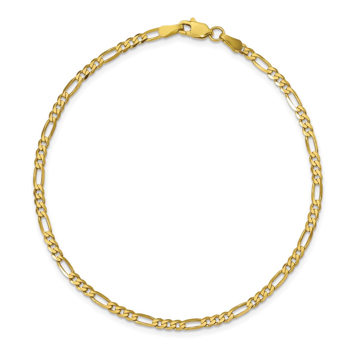 Click here for Gold Classics(tm)10kt. 2.75mm 8in. Flat Figaro Cha... prices