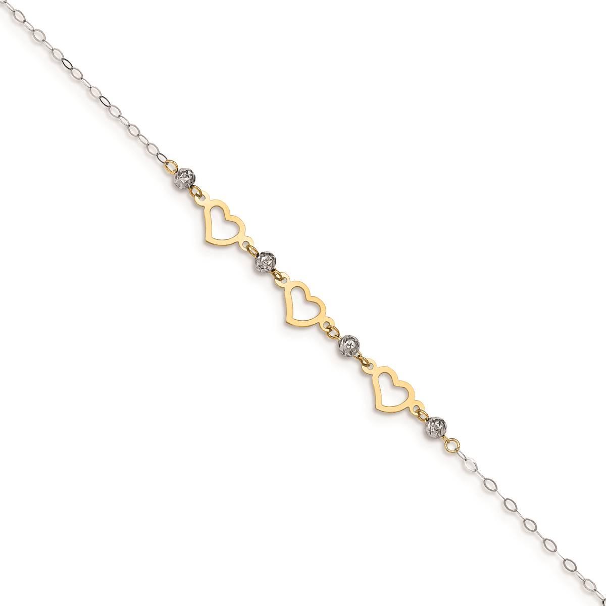 Click here for Gold Classics(tm) 14kt. Two-Tone Oval Link Beads &... prices
