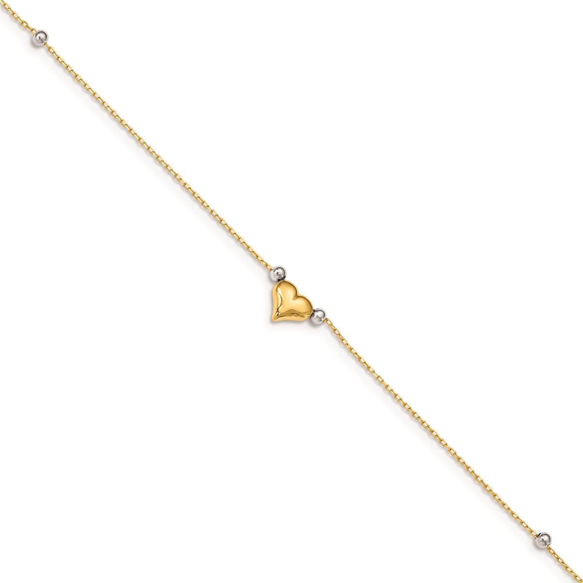 Click here for Gold Classics(tm) 14kt. Two-Tone Polished Puffed H... prices