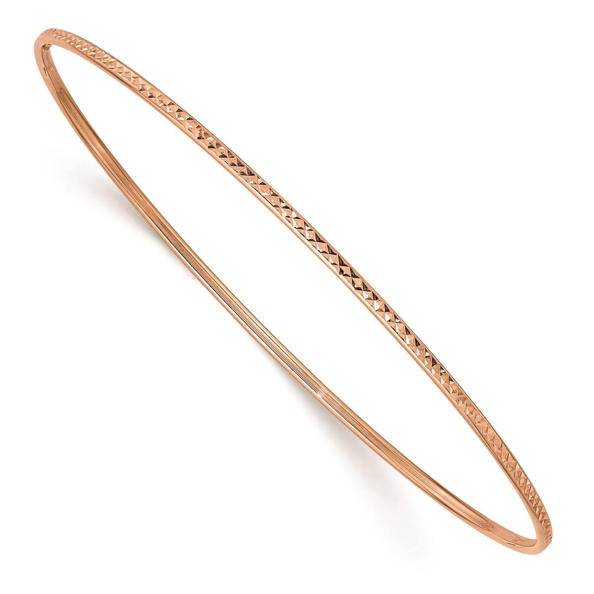Click here for Gold Classics(tm) 14kt. 1.5mm Rose Gold Diamond-Cu... prices