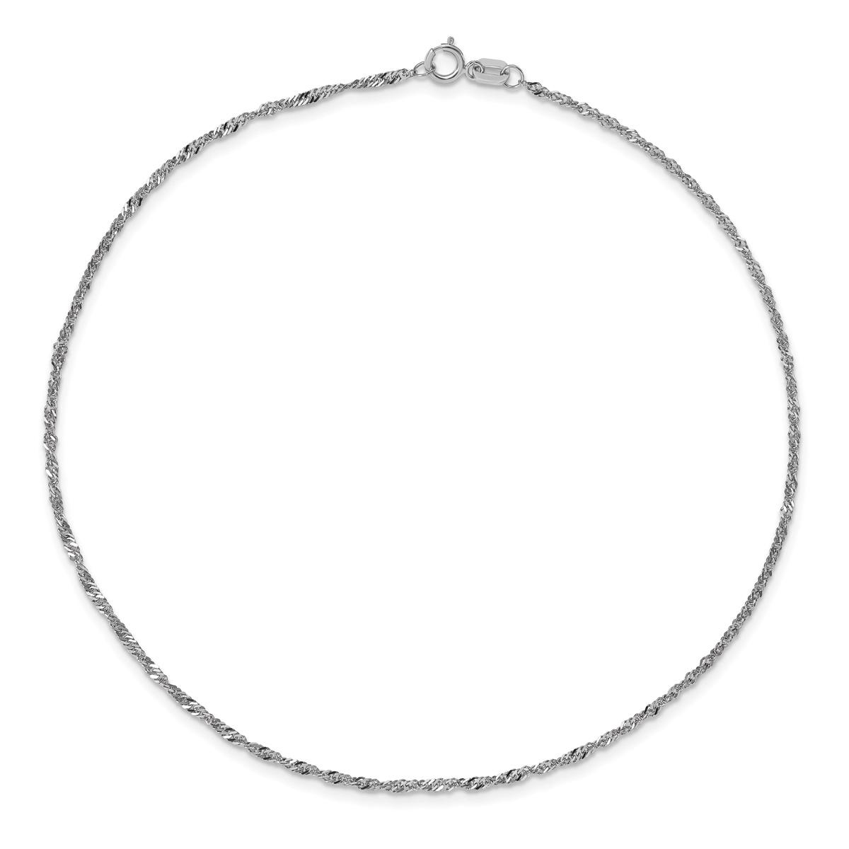 Click here for Gold Classics(tm) 1.4mm. 14kt. White Gold Singapor... prices