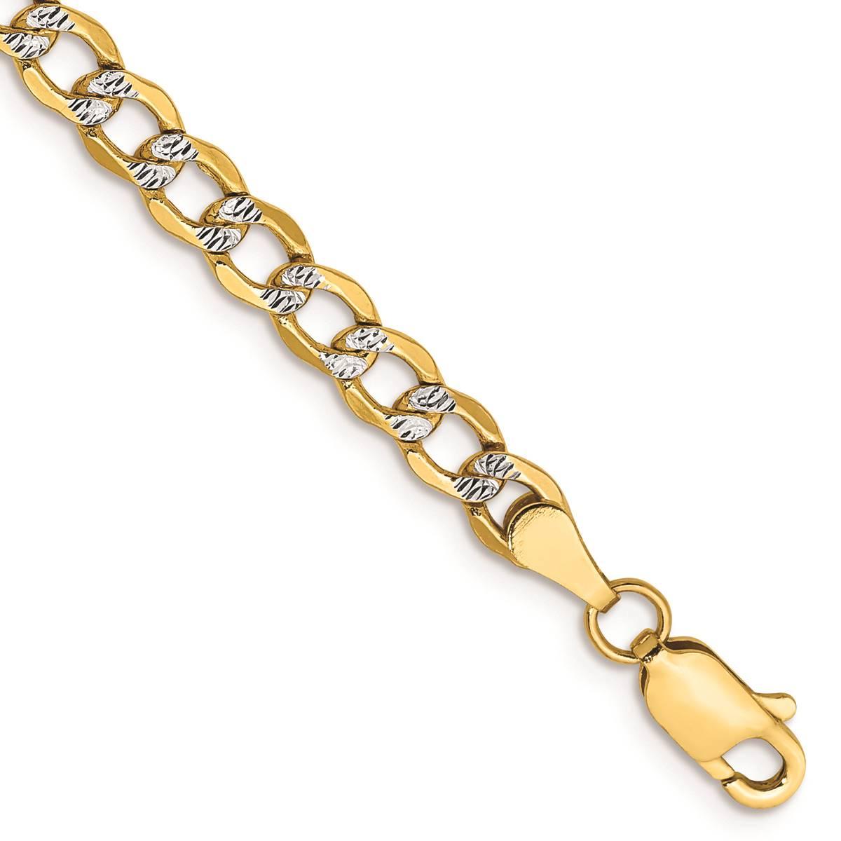 Click here for Gold Classics(tm) 4.3mm. 14kt. Semi Solid Pave Cur... prices