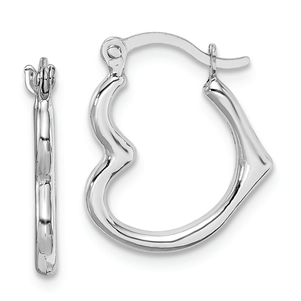 Click here for Gold Classics(tm) 10kt. White Gold Hollow Heart Sh... prices