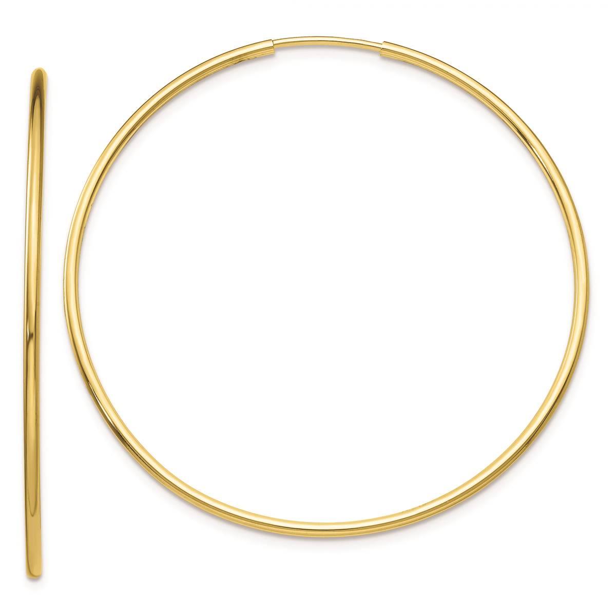 Click here for Gold Classics(tm) 10kt. Polished 42mm Endless Tube... prices