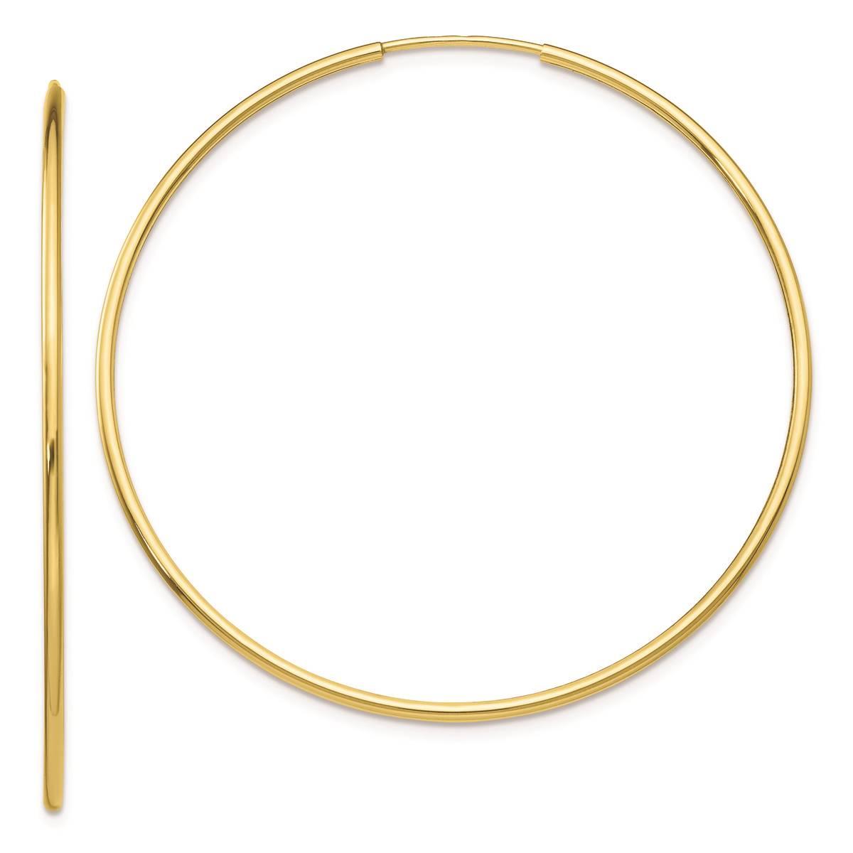 Click here for Gold Classics(tm) 10kt. Polished 45mm Endless Tube... prices