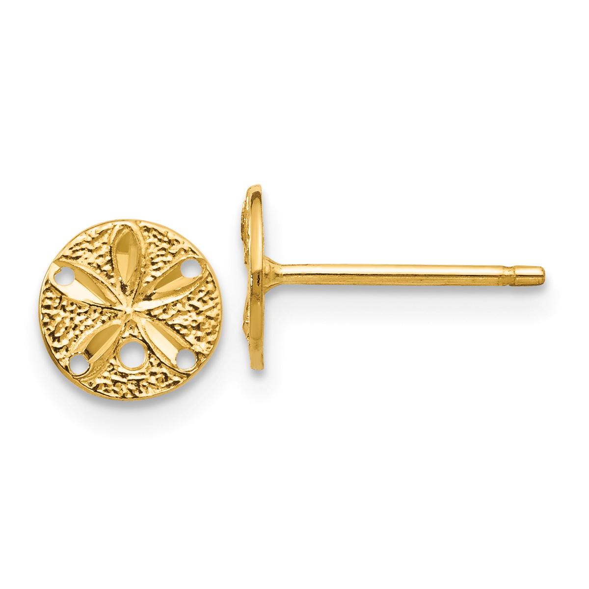 Click here for Gold Classics(tm) 14kt. Gold Sand Dollar Stud Earr... prices