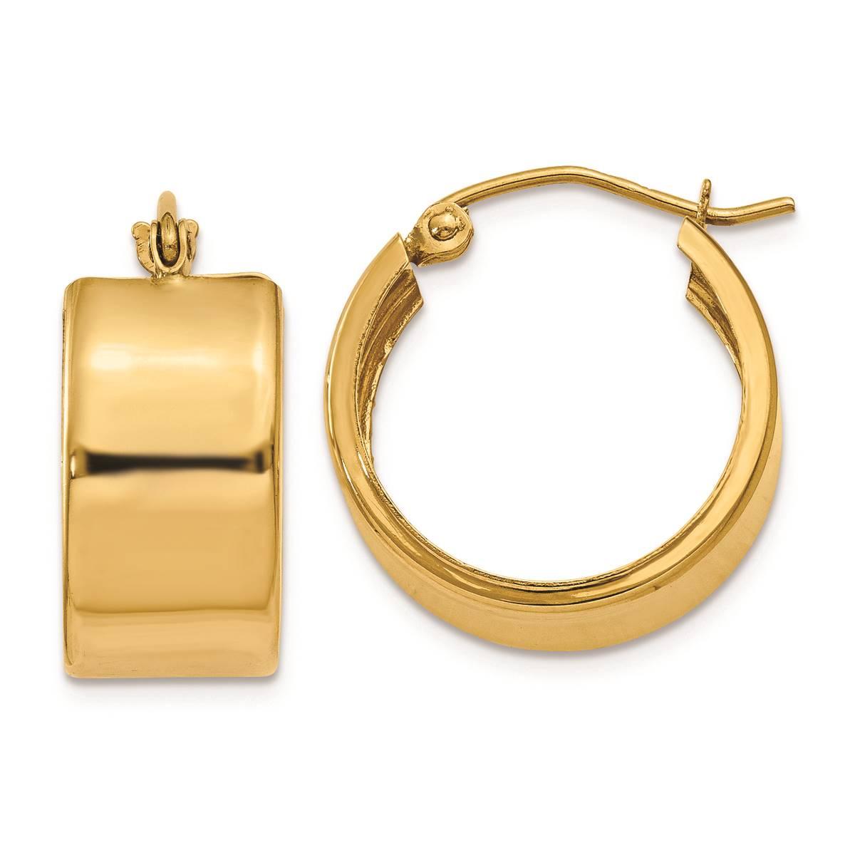 Click here for Gold Classics(tm) 14kt. 8.25mm Hoop Earrings prices