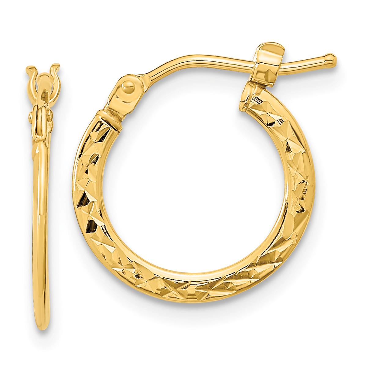 Click here for Gold Classics(tm) 14kt. Gold Polished Hoop Earring... prices