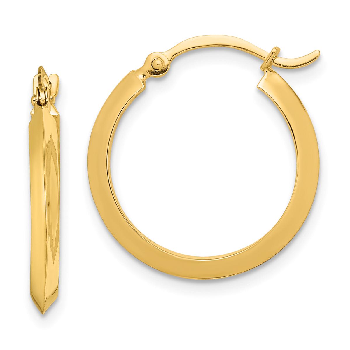 Click here for Gold Classics(tm) 14kt. Gold Polished Hoop Earring... prices