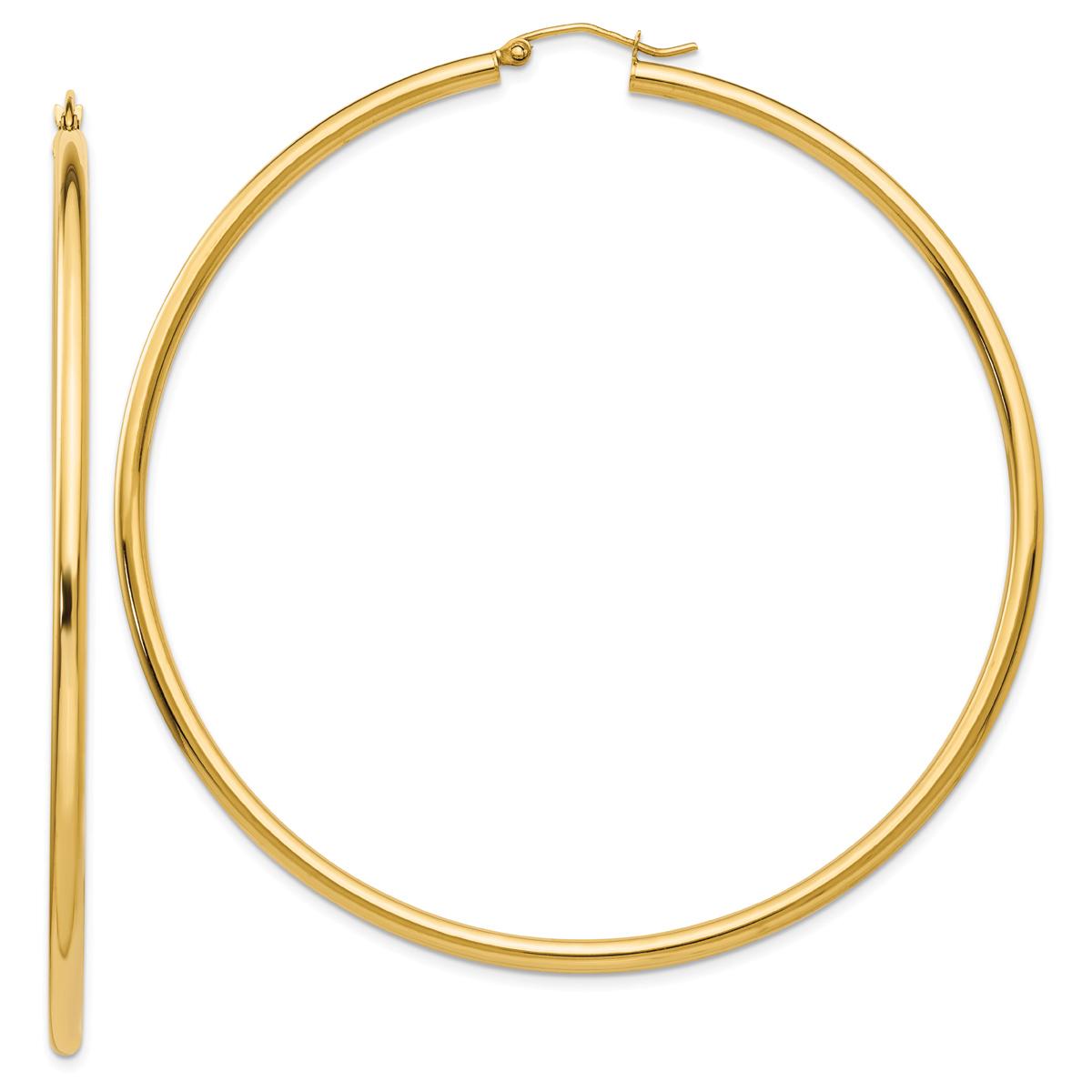 Click here for Gold Classics(tm) 14kt. Gold Polished 2.25mm Hoop... prices
