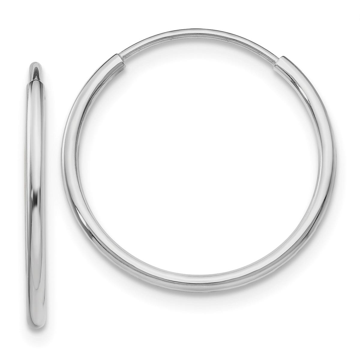 Click here for Gold Classics(tm) 14kt. 23mm White Gold Endless Ho... prices
