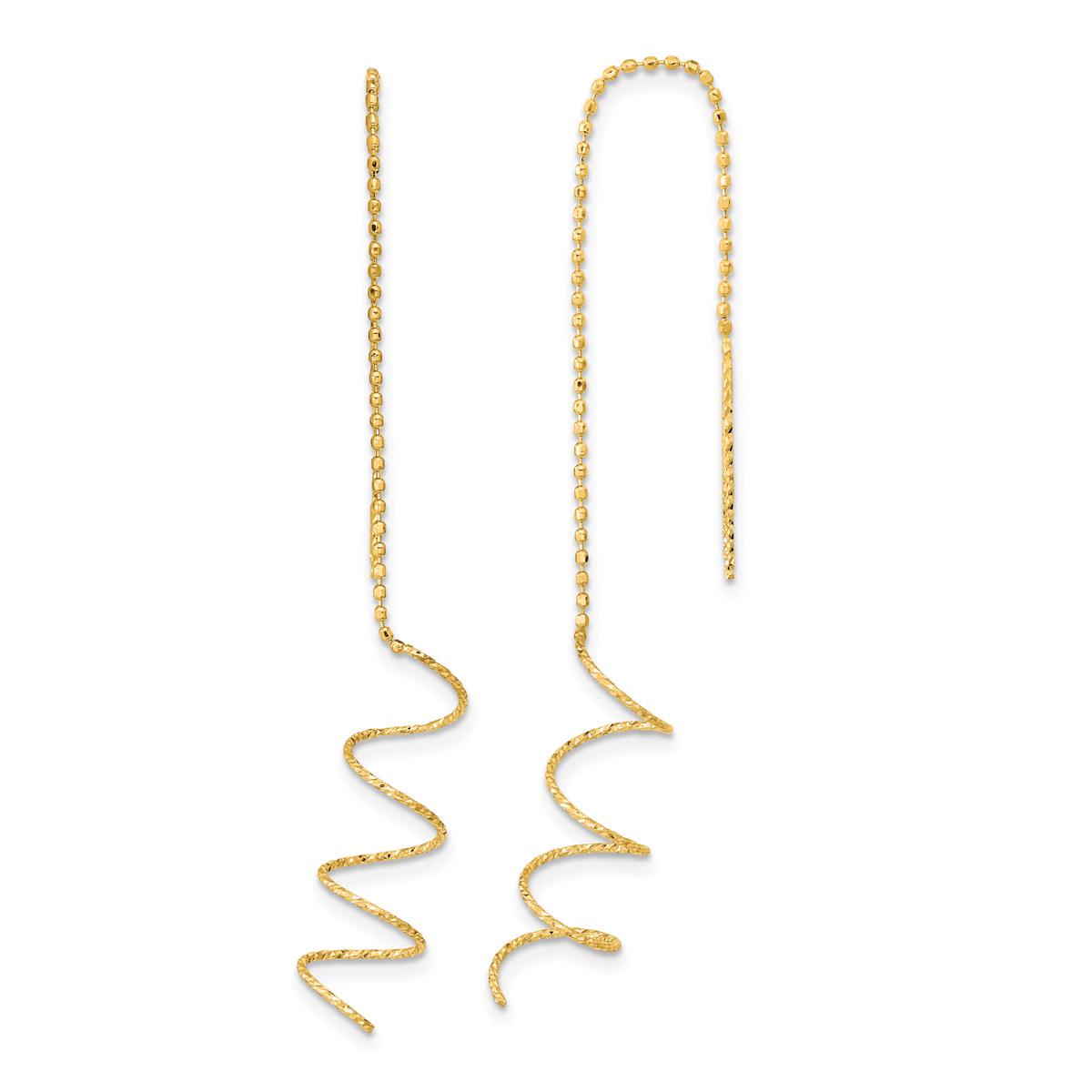 Click here for Gold Classics(tm) 14kt. Polished Spiral Threader E... prices
