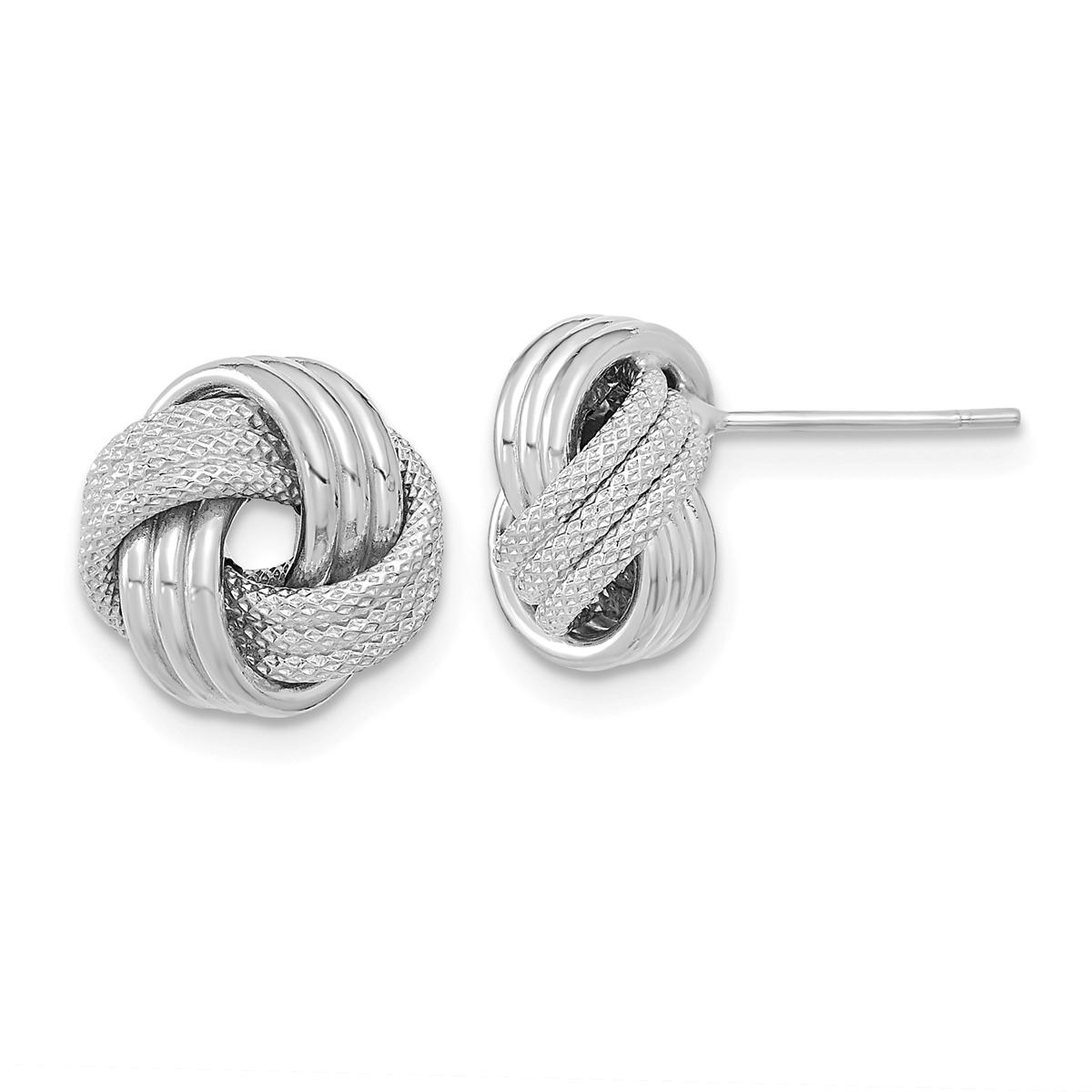 Click here for Gold Classics(tm) 10.5mm White Gold Love Know Stud... prices