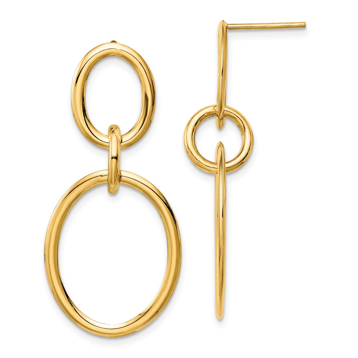 Click here for Gold Classics(tm) 14kt. Yellow Gold Hoop Earrings prices
