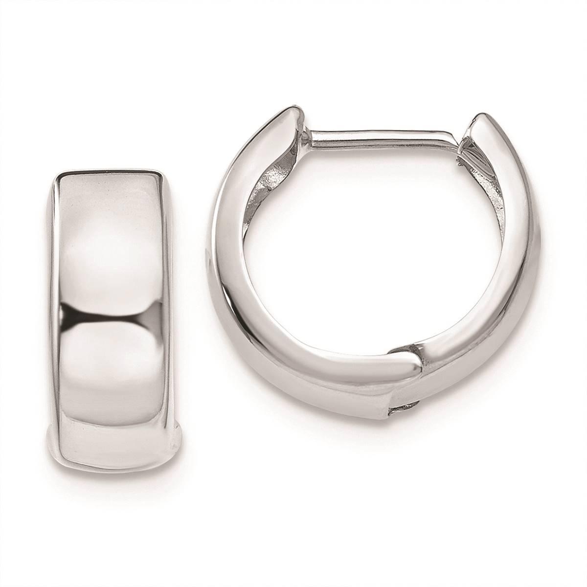 Click here for Gold Classics(tm) 14kt. White Gold Wide Hoop Earri... prices