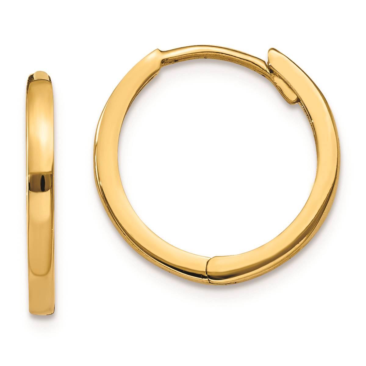 Click here for Gold Classics(tm) 14kt. Yellow Gold Hoop Earrings prices