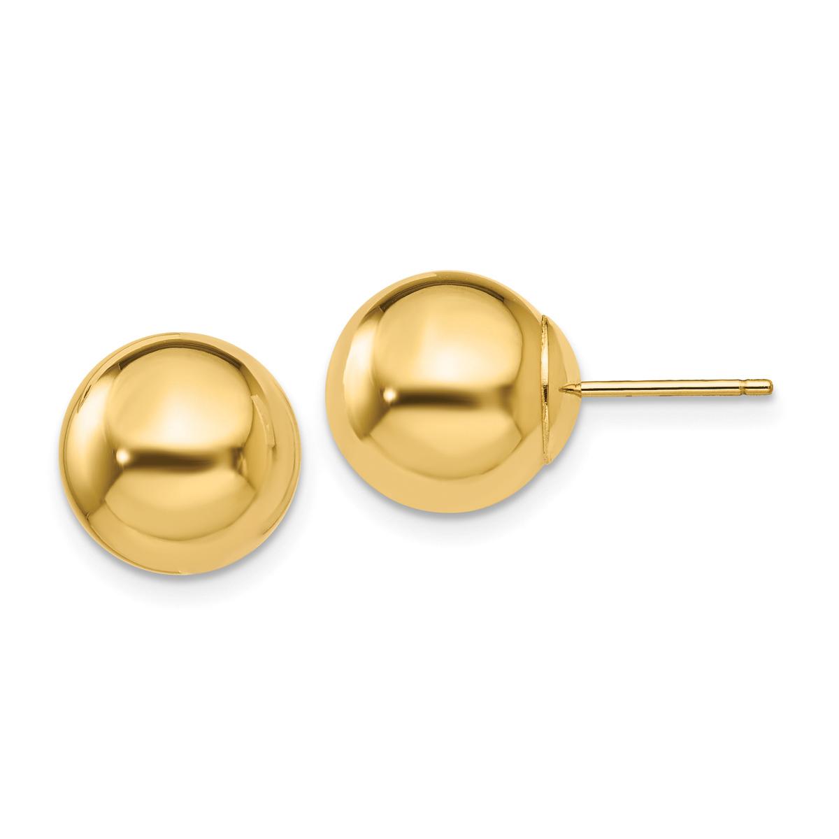 Click here for Gold Classics(tm) 14kt. Gold 10mm Ball Stud Earrin... prices