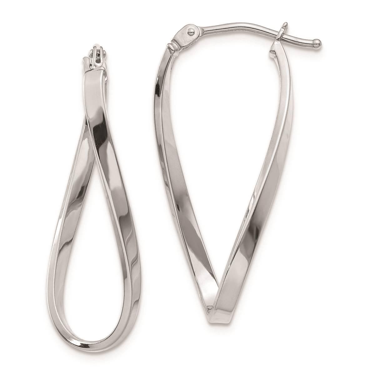 Click here for Gold Classics(tm) 14kt. White Gold Twisted 10x2mm... prices