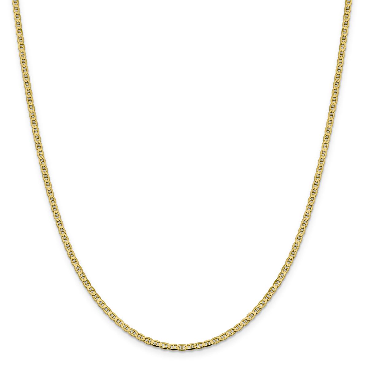 Click here for Gold Classics(tm)10kt. Gold 2.4mm Flat Anchor Chai... prices