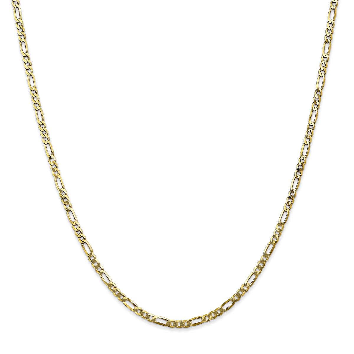 Click here for Gold Classics(tm) 10kt. 2.75mm 30in. Flat Figaro C... prices