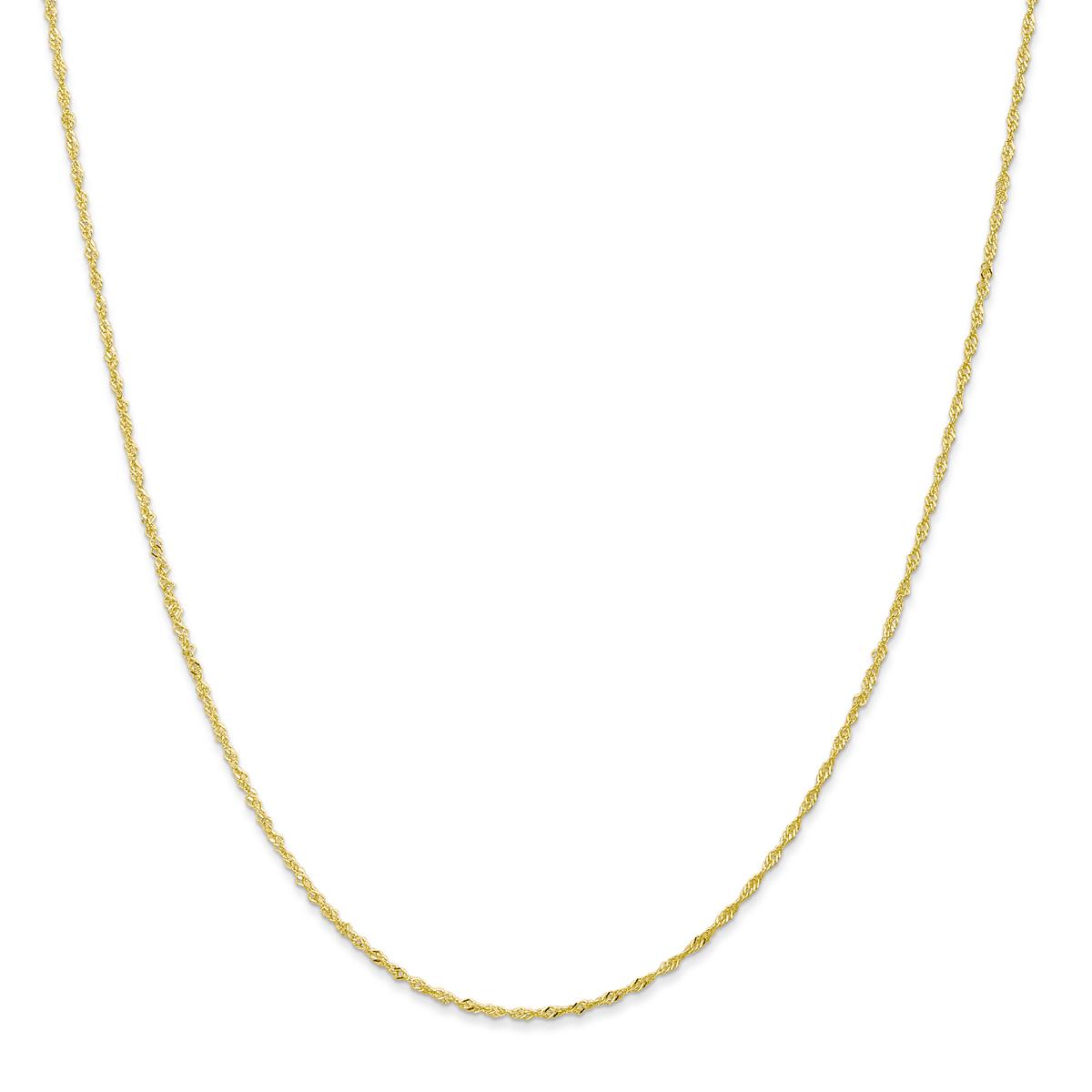 Click here for Adult Unisex Gold Classics(tm) 10kt. 1.10mm Singap... prices